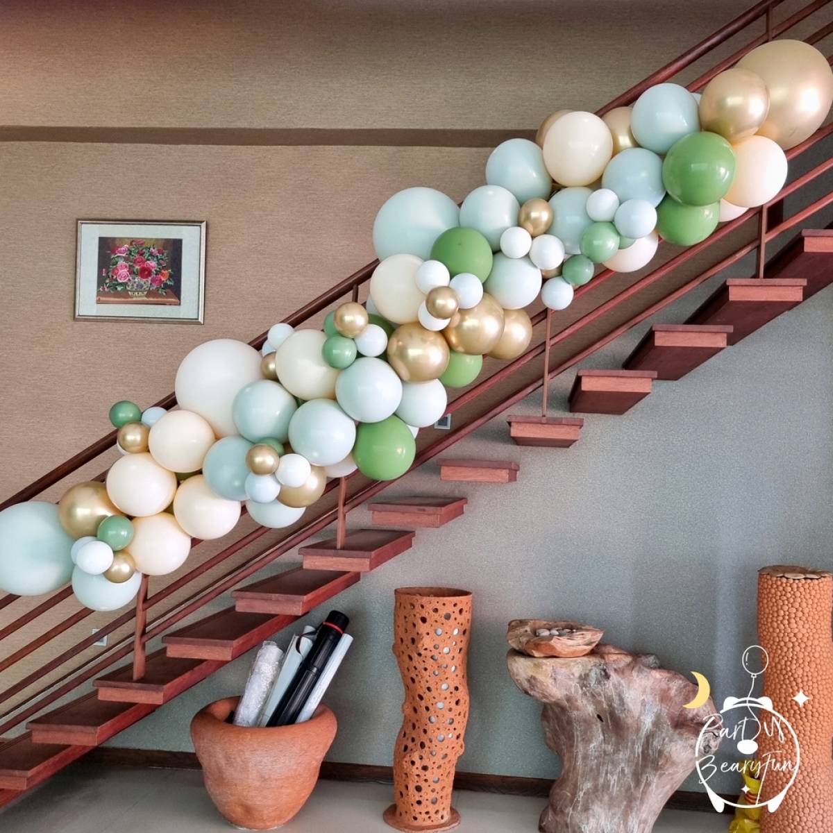 Organic Balloon Garland (per meter)