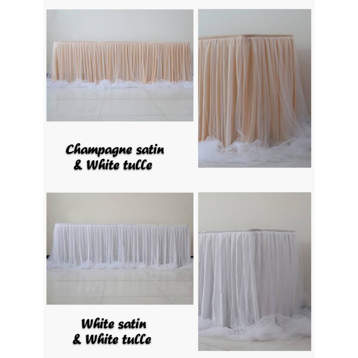 Foldable Dessert Table & Skirting